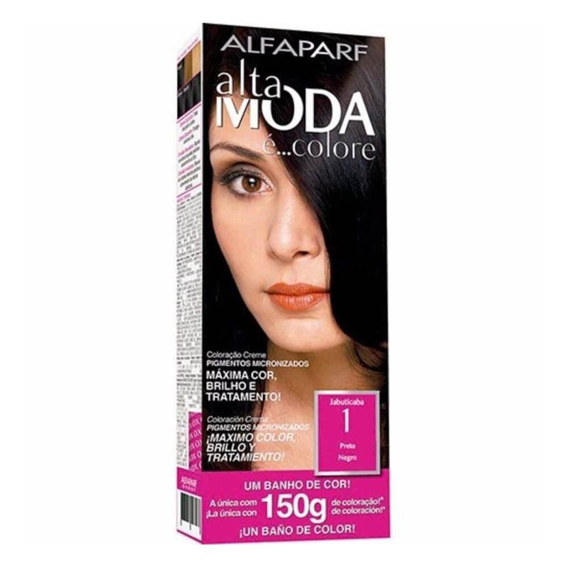 Alta Moda Tinta 1 Preto 150g - Tinta de Cabelo - Magazine Luiza