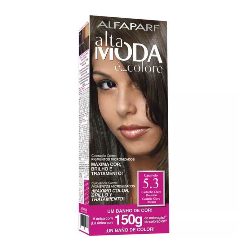 Alta Moda Tinta 5.3 Caramelo 150g - Tinta de Cabelo - Magazine Luiza