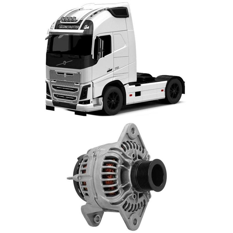 Alternador Volvo FH-16 2013 a 2016 24V 150A Bosch 0124655507 ...