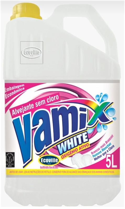 Alvejante Sem Cloro Vamix White Ecoville 5 Litros - Alvejante ...
