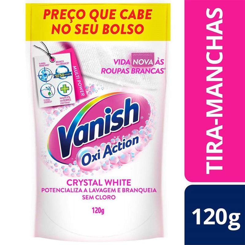 Alvejante Vanish Poder Oxigênio Sem Cloro White 120g - Alvejante ...