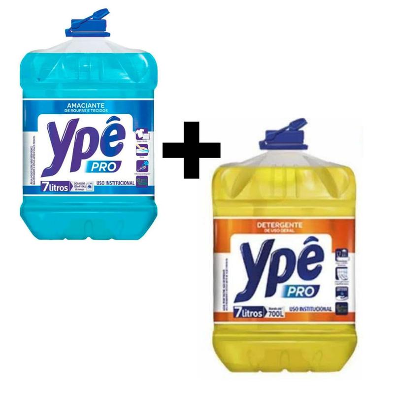 Amaciante Ypê PRO 7L + Detergente Ypê PRO 7L ENVIO IMEDIATO - Amaciante ...