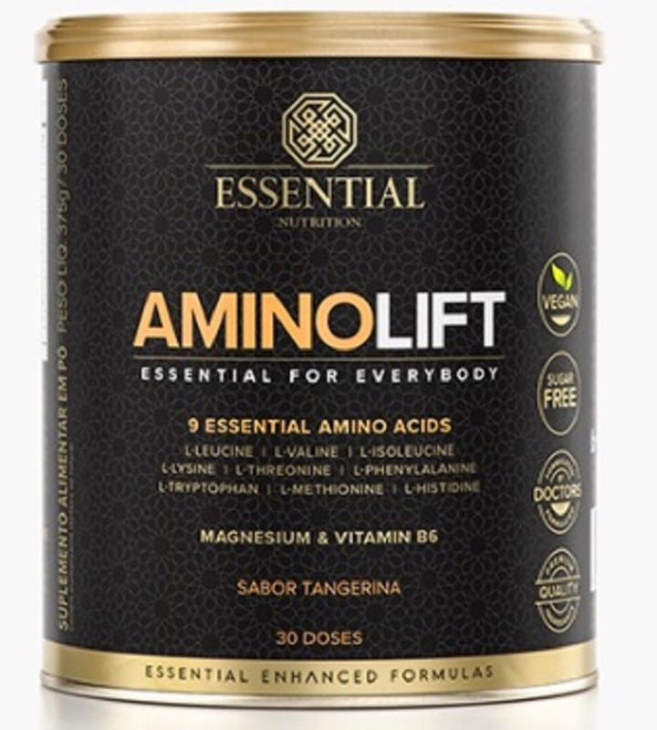Aminolift (9 Aminoácidos Essenciais) Sabor Tangerina de 375g-Essential ...