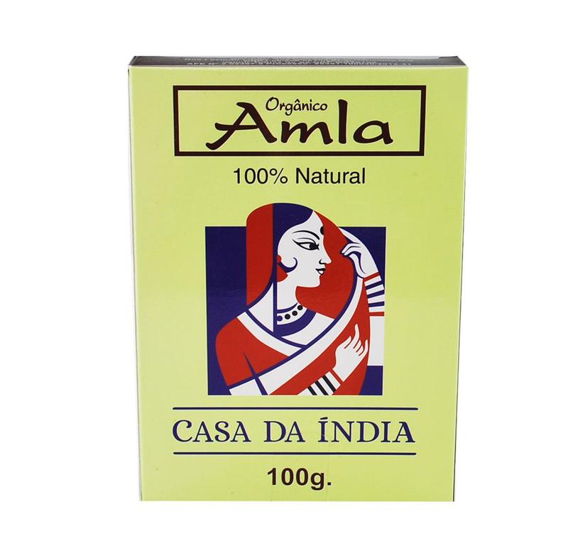 Amla em Pó Casa da Índia( Tratamento/Não tinge os cabelos de ruivo ...