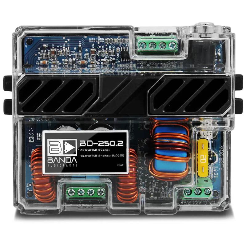 amplificador banda bd 250.2 - BANDA AUDIOPARTS - Amplificador Potência ...