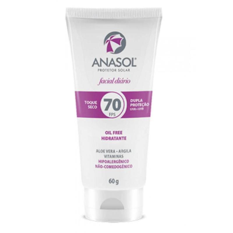 Anasol Protetor Solar Facial Fps 70 60G - Protetor Solar Facial ...