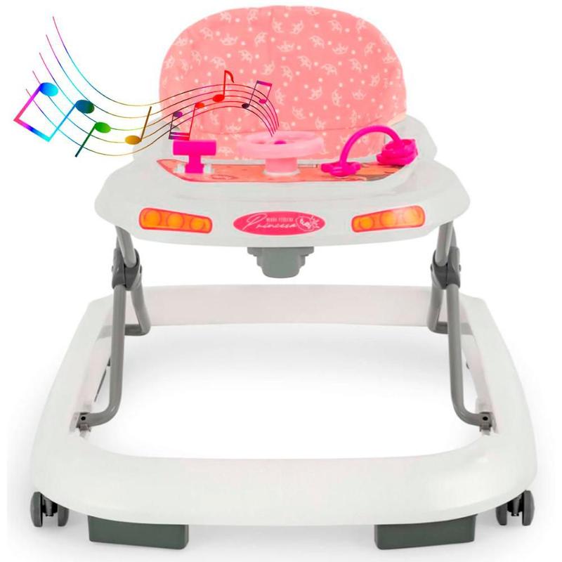 Andador Infantil Individual Tutti Baby Princesa até 12kg. 3 Níveis ...