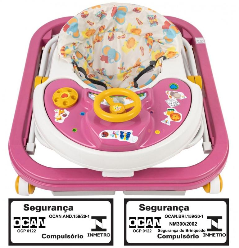 Andador Infantil Musical Soft Way Styll Baby Rosa - Andador Infantil ...