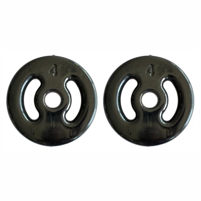 Anilha 4Kg Kit Par Emborrachada Academia Musculação Odin Fit - Anilha ...