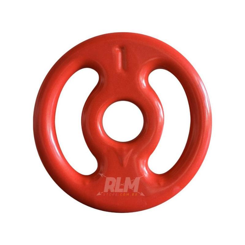 Anilha Emborrachada 1 Kg - Vermelha - BOX INGÁ - Anilha - Magazine Luiza