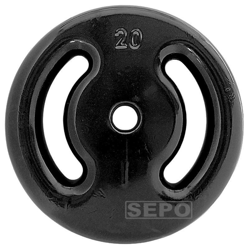 Anilha Emborrachada 20 Kg Preta - SEPO - Anilha - Magazine Luiza