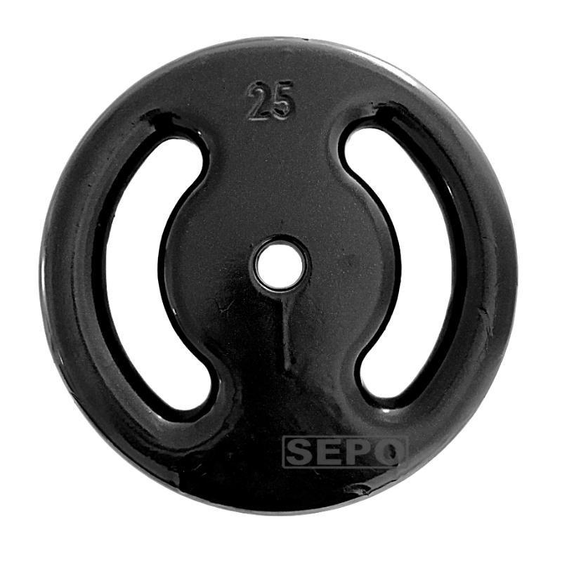 Anilha Emborrachada 25 Kg Preta - Sepo - Anilha - Magazine Luiza