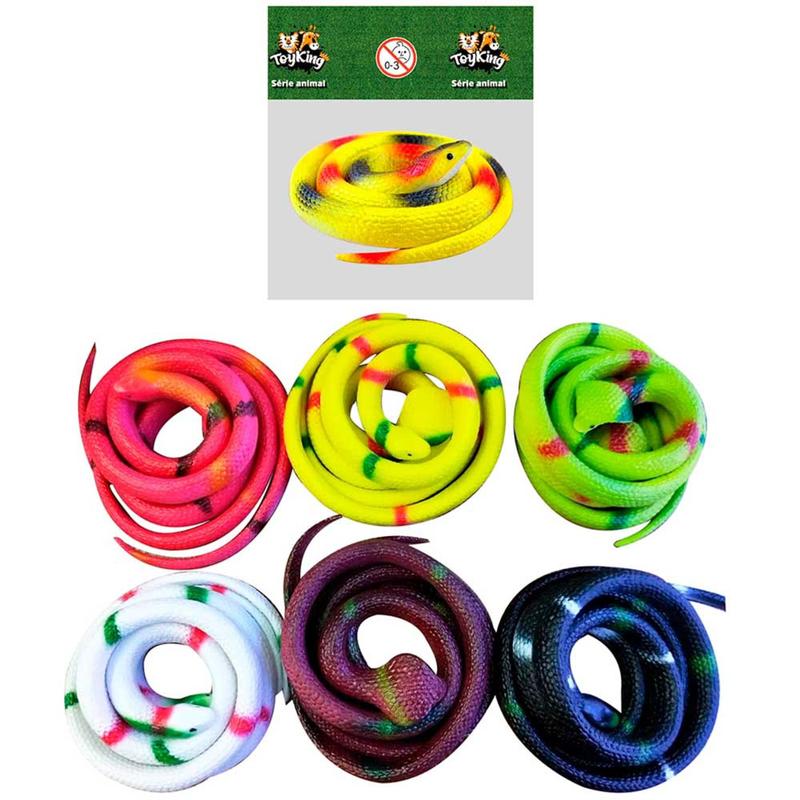 Animal cobra de pvc emborrachada sortidas 75cm - MOHNISH - Bonecos ...