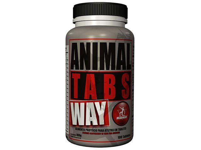 Animal Tabs Way 100 Tabletes - Midway - Anabólico Natural - Magazine Luiza