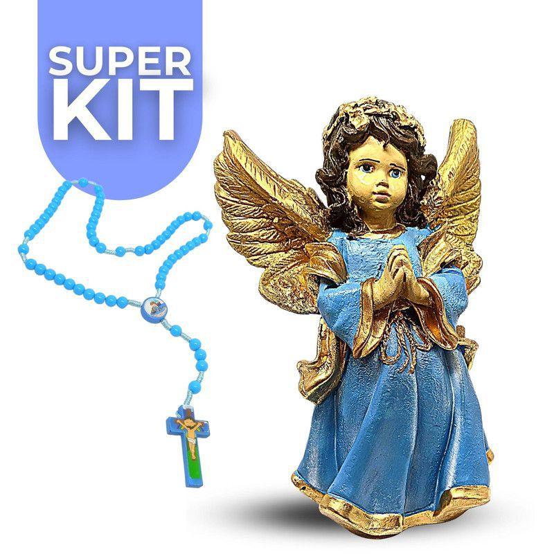 Anjo Da Guarda Rezando Com Terço Infantil P/ Quarto Do Bebê - Divinário ...