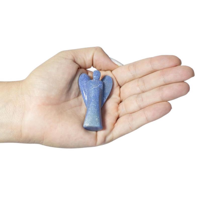 ANJO QUARTZO AZUL - (4,5 a 5,9)cm - GOMES CRYSTALS - Produtos Católicos ...