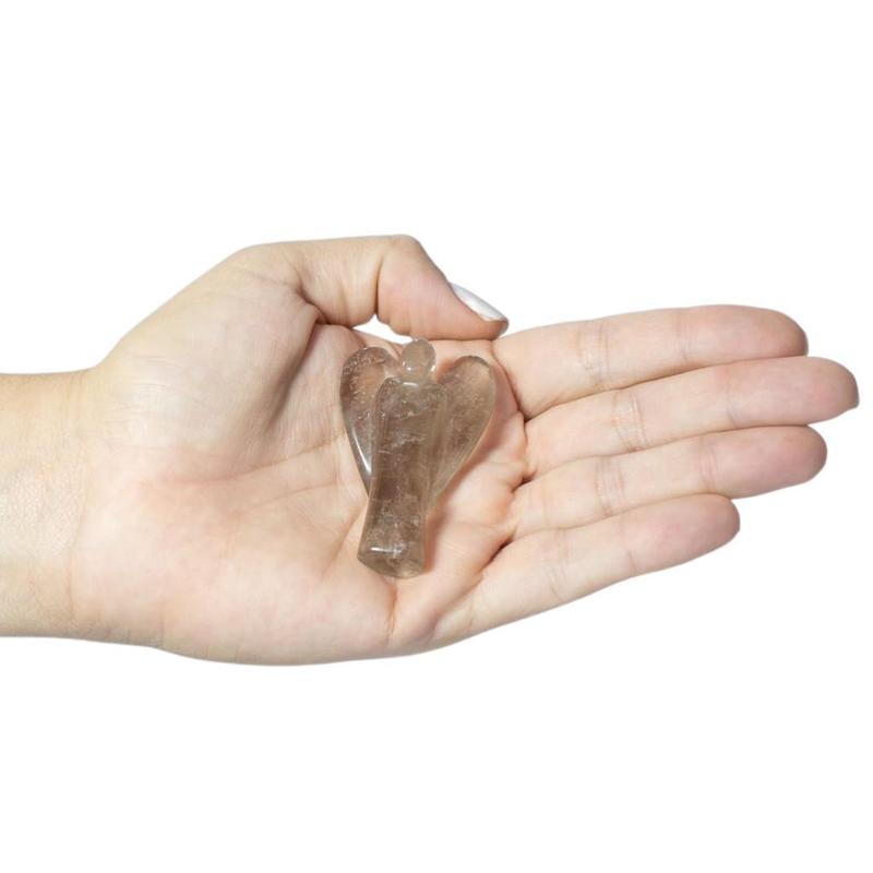ANJO QUARTZO FUMÊ - (4,5 a 5,9)cm - GOMES CRYSTALS - Produtos Católicos ...