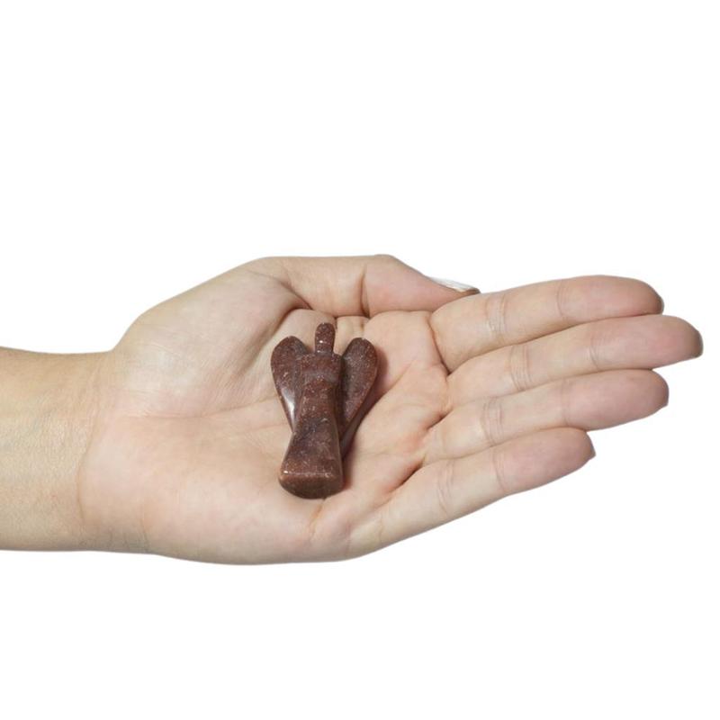 ANJO QUARTZO VERMELHO - (4,5 a 5,9)cm - GOMES CRYSTALS - Produtos ...