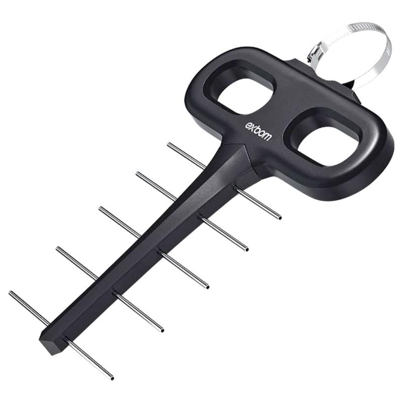 Antena Digital Externa com Amplificador para TV Conversores VHF UHF FM ...