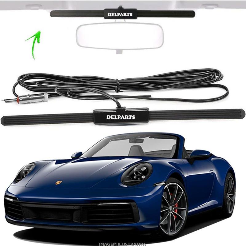 Antena Interna Automotiva Amplificada Carro Porsche 911 - Permak ...