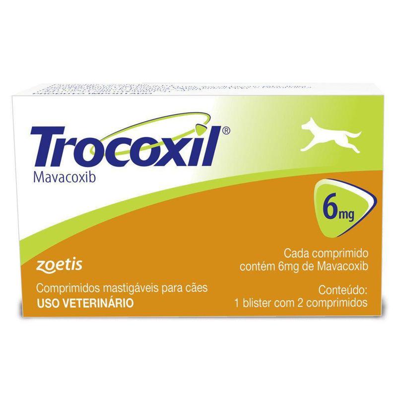Anti-inflamatório Trocoxil 6 mg - 2 Comprimidos - Zoetis - Anti ...