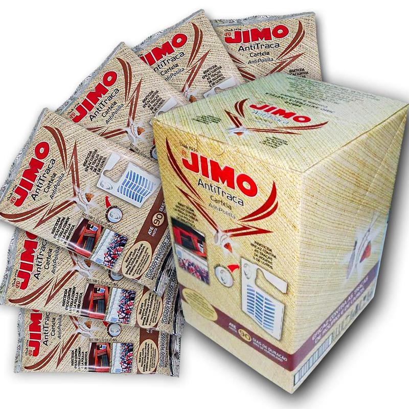 Anti Traça Inseticida Em Cartela Jimo Com Suporte Cabide 6 Unidades ...