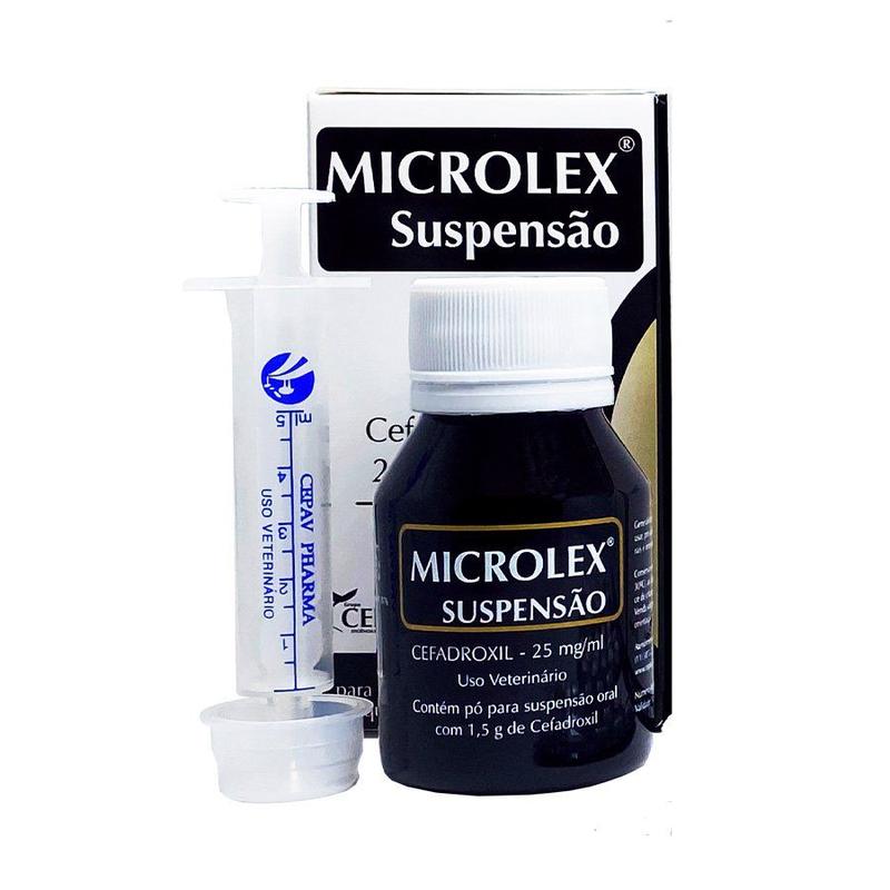 Antibiótico Microlex Suspensão para Cães e Gatos - Cepav - Antibiótico ...