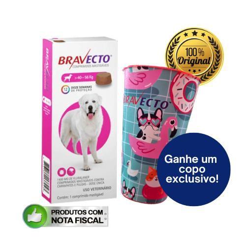 Antipulgas e Carrapatos MSD Bravecto para Cães de 40 a 56 Kg - Bravecto ...