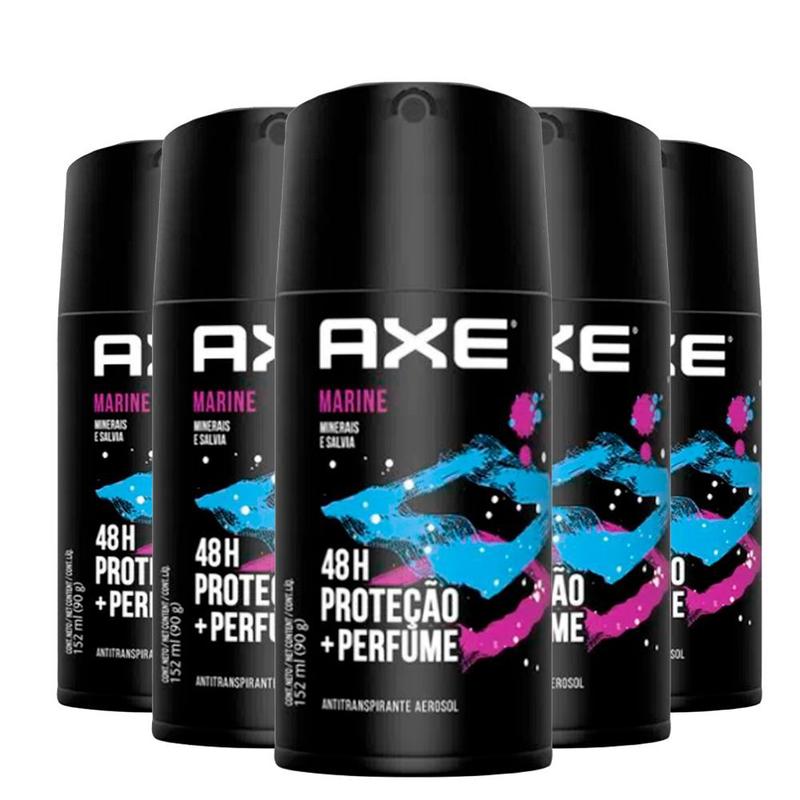 Antitranspirante Aerosol Axe 48h Marine Minerais e Salvia +Perfume ...