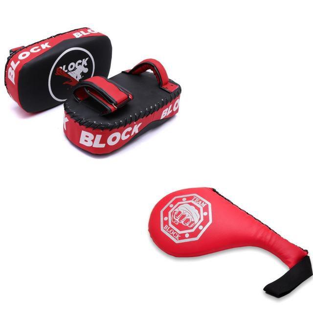 Aparador de Chute + Raquete de Chute Muay Thay Profissional - Block ...