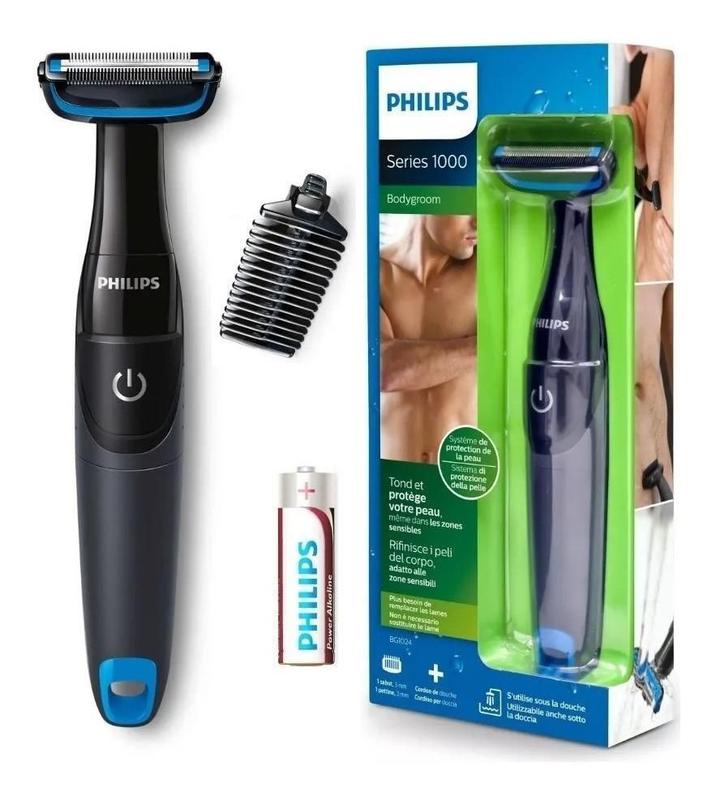 Aparador De Pelos Do Corpo Philips - 100% À Prova Dágua - Aparador de Pelos, Barba e Cabelo ...