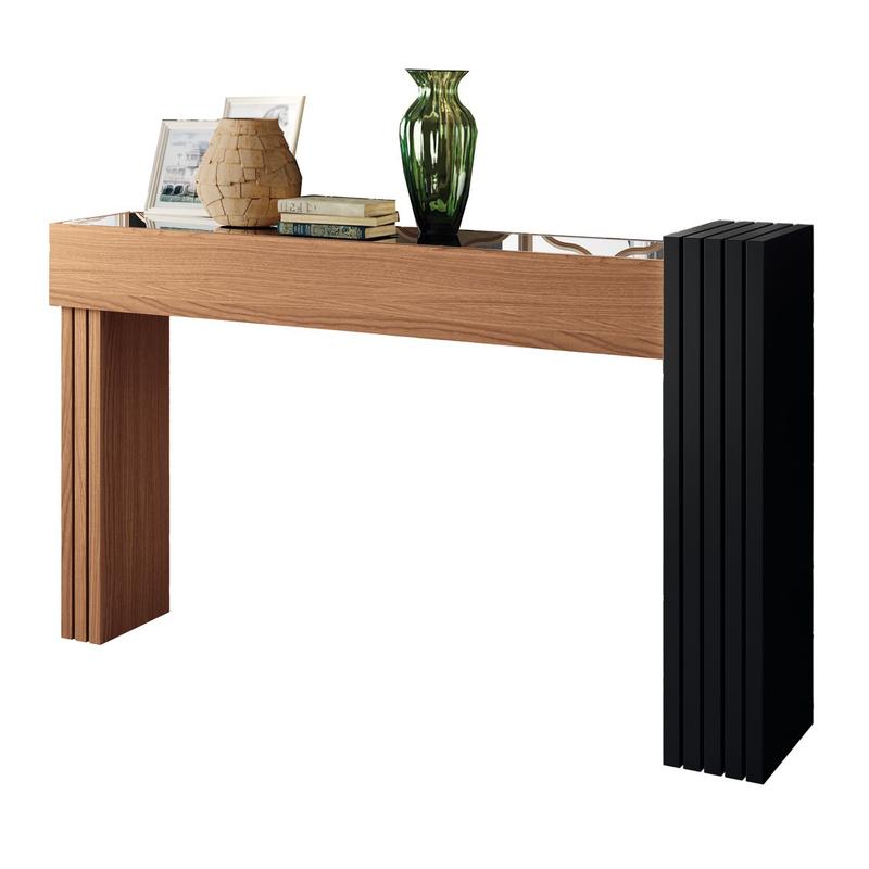 Aparador Sala Estar Quarto Escritório Cantinho Café Espelho No Tampo ...