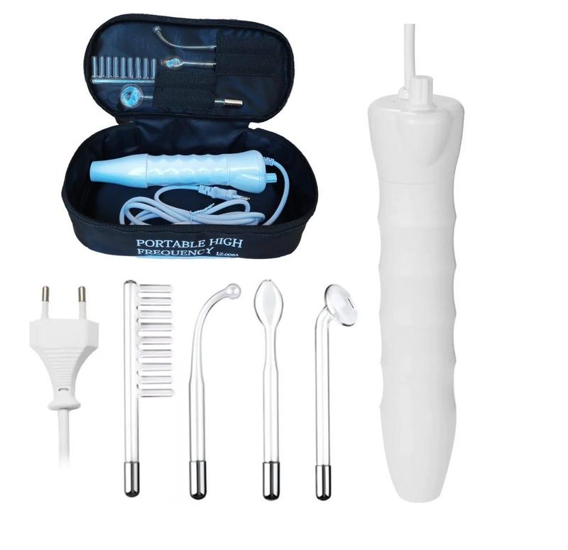 Aparelho Alta Frequência Facial C/ 4 Eletrodos + Estojo - Portable High ...