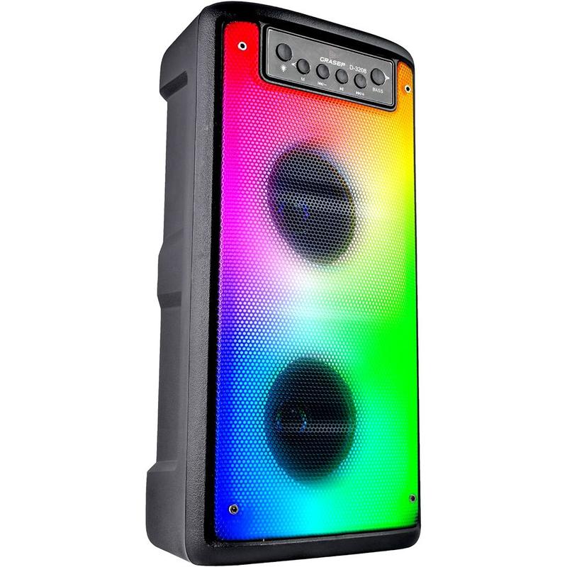 Aparelho de Som Bluetooth Para Microfone USB 20W com Luzes - GRASEP ...