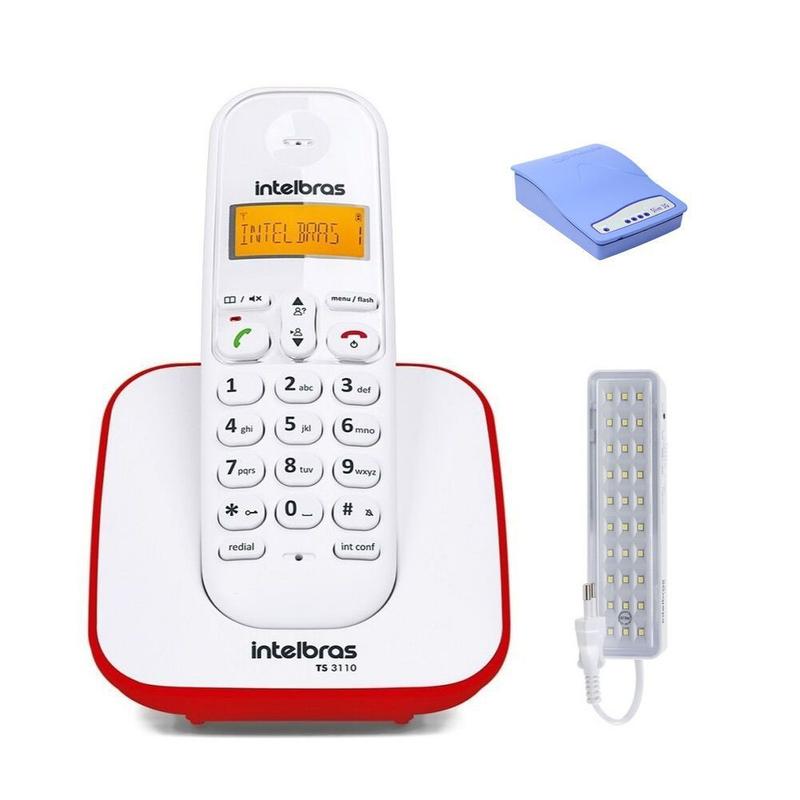 Aparelho Telefone Fixo Sem Fio Bina e Entrada Chip Celular - Intelbras ...