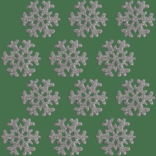 Aplique Adesivo em EVA Make Mais 838 Floco de Neve 3cm com 12 Peças ...