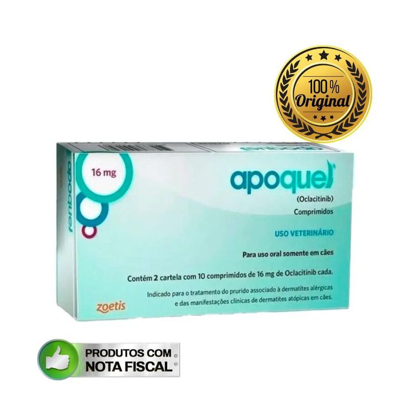 Apoquel 16mg Dermatológico Zoetis para Cães - Dermatológico - Magazine Luiza