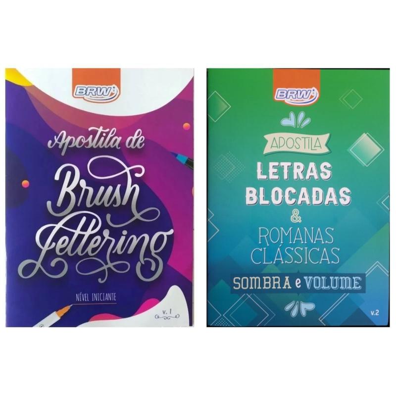 Apostila Para Lettering E Letra Sombreada Bloco Exercício - BRW - Bloco ...
