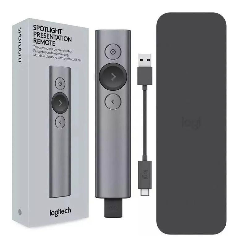 Apresentador Logitech Spotlight Bluetooth Slide Recarregável ...