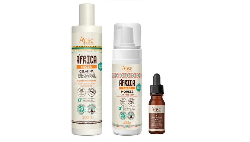 Apse África Baobá Gelatina e Mousse e Óleo Vegetal - Apse Cosmetics ...
