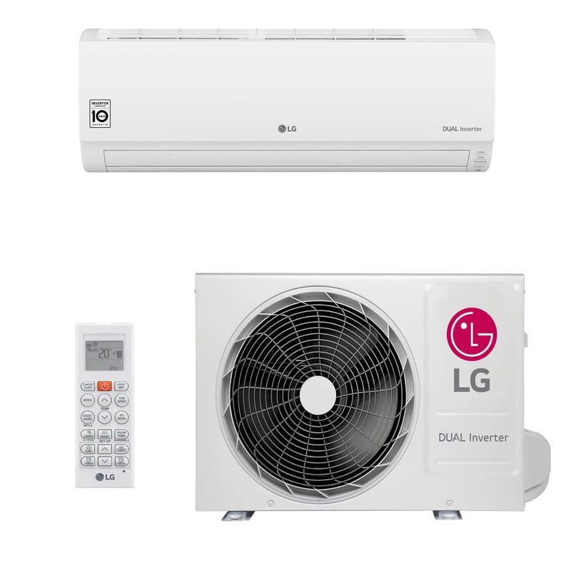 Ar Condicionado Split Hi Wall LG Dual Compact Inverter 9.000 Btus Frio ...