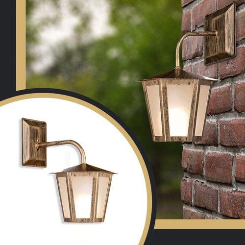 Arandela Área Externa Alumínio Ouro Velho - Ideal - Luminária de Parede ...