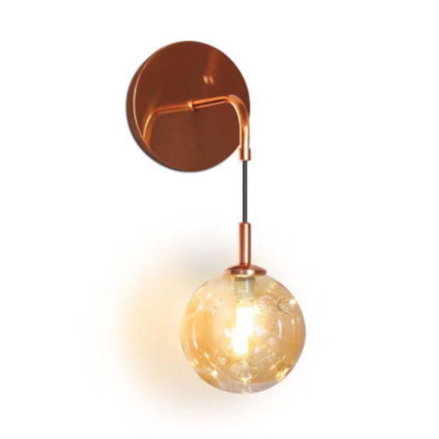 Arandela Luminária de Parede Astúria Cobre Polido Spotline - Luminária ...