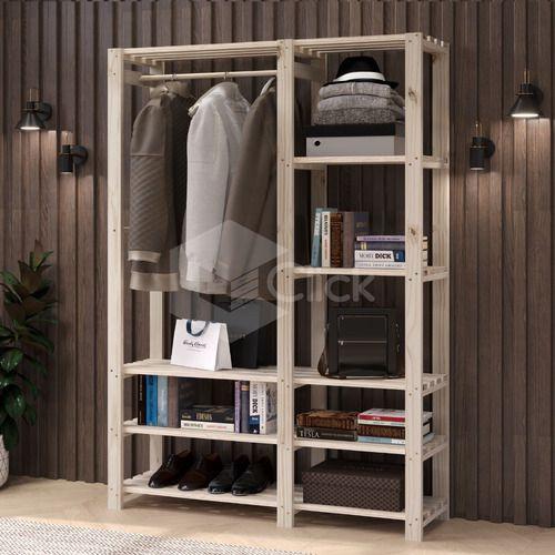 Arara para lavanderia estilo Rústico - Nico Decore - Arara de Roupas ...