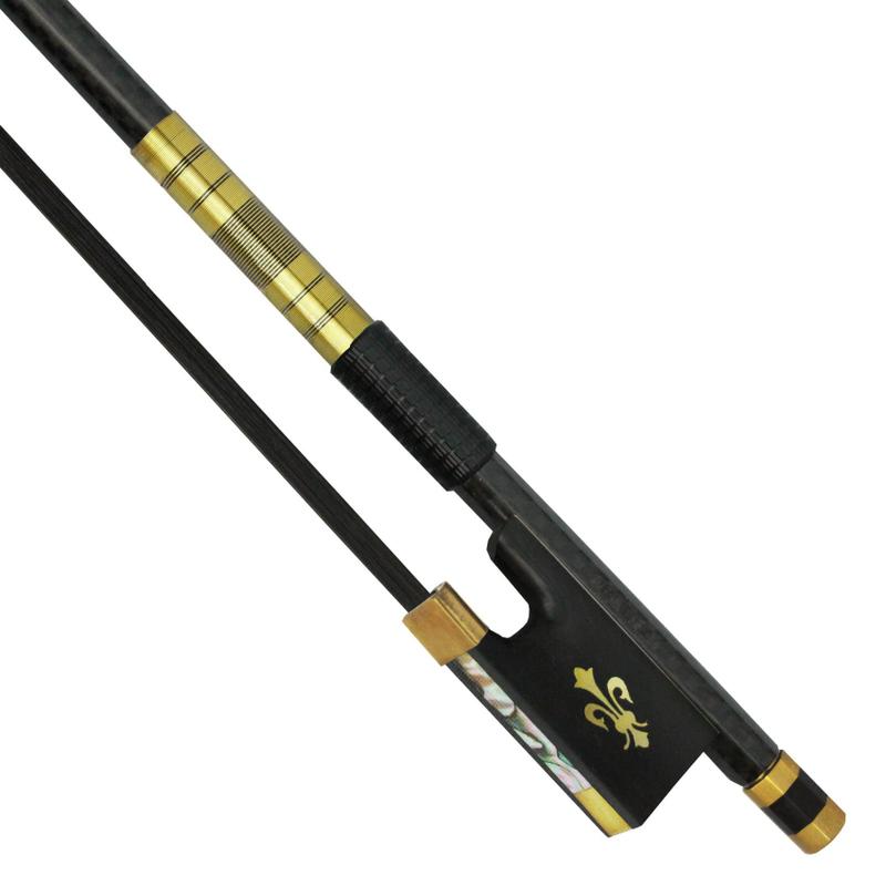 Arco profissional fibra de carbono para violino 4/4 ébano crina preta ...