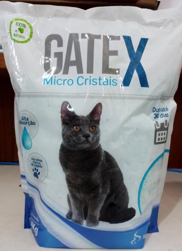 Areia micro sílica para gatos - GATEX 1,4kg - Areia para Gato - Magazine Luiza