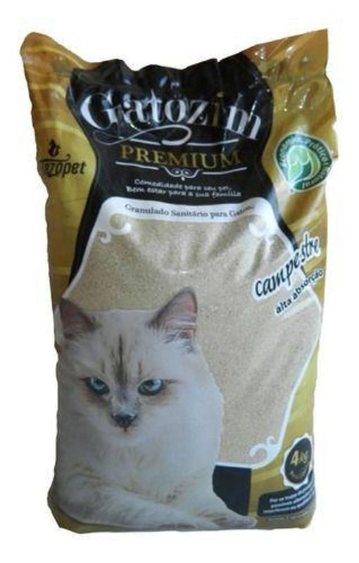 Areia Para Gato Premium Gatozim 4kg Aroma Campestre - Areia para Gato - Magazine Luiza