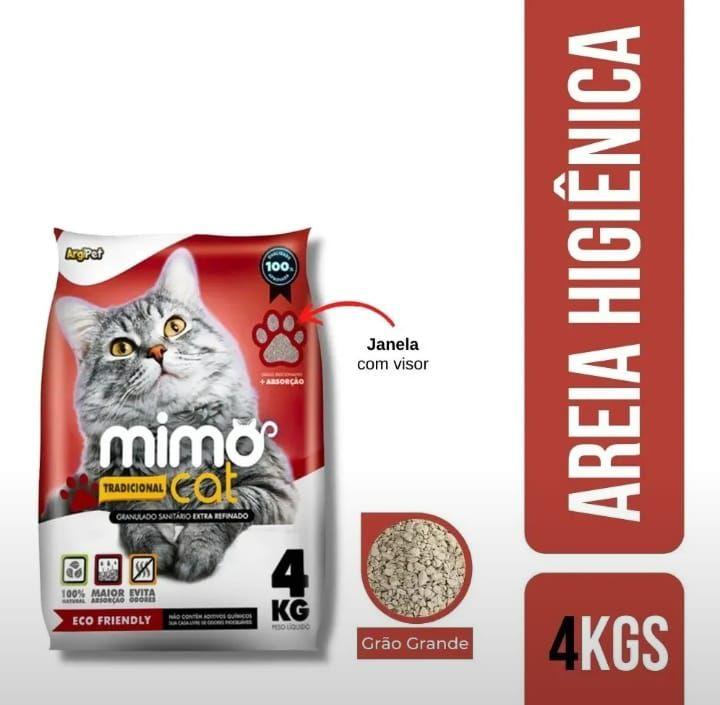 Areia sanitaria Mimo Cat p/ gatos tradicional COM 20KG - MIMOCAT ...