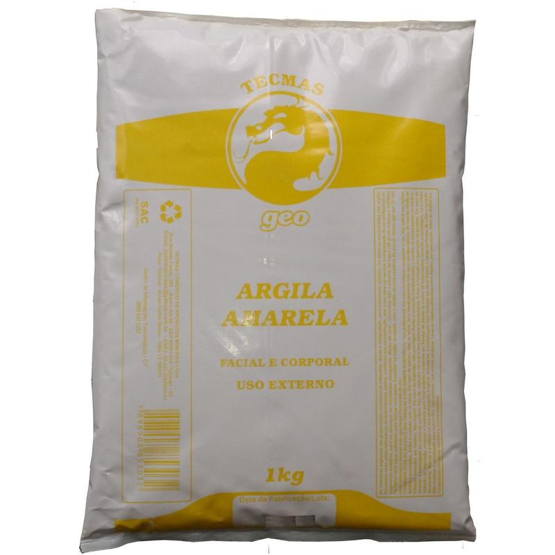Argila Amarela Facial e Corporal 1Kg - Tecmas Geo - Argila Corporal ...