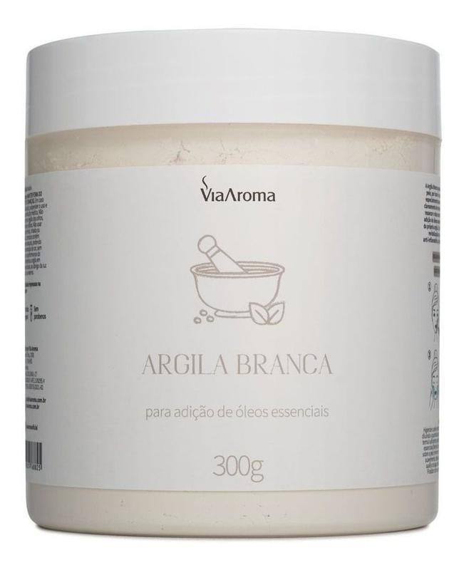 Argila Branca Corpo E Rosto 300g Basic Via Aroma - Outros Beleza e Perfumaria - Magazine Luiza